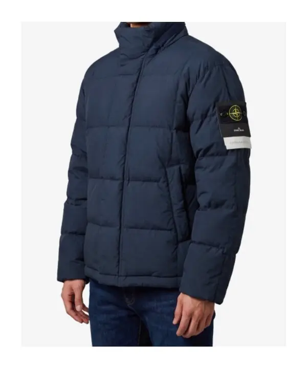 Stone Island Quilted Long-sleeve Jacket