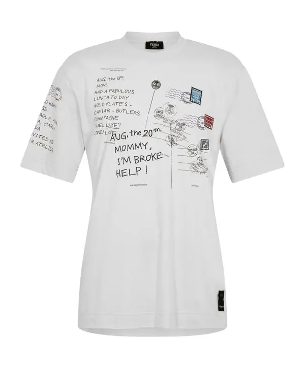 Fendi Postcardprint Tshirt