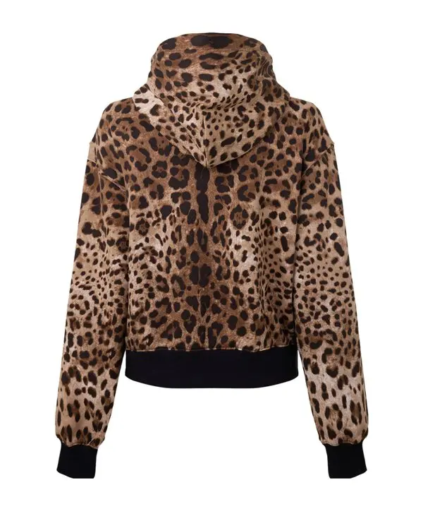 Dolce & Gabbana Leopard Print Pullover Hoodie