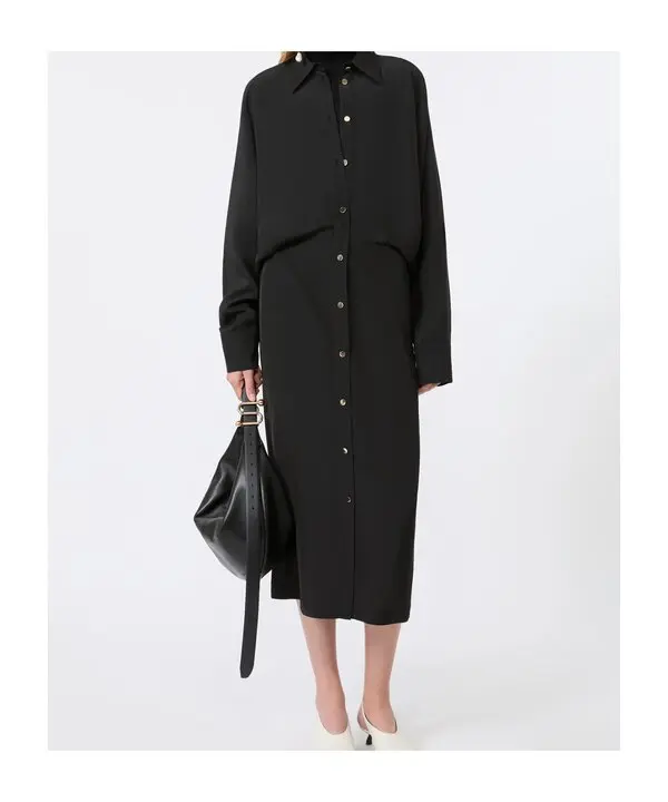 Sportmax Oversized Viscose Shirt Dress