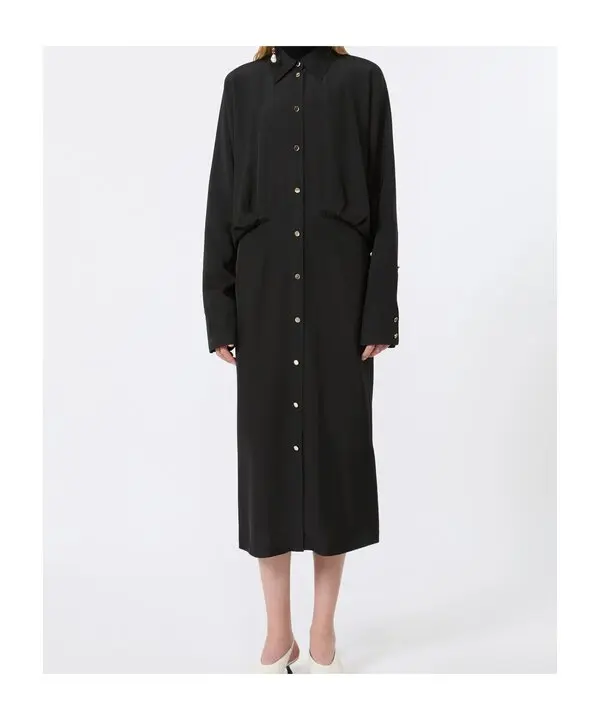 Sportmax Oversized Viscose Shirt Dress