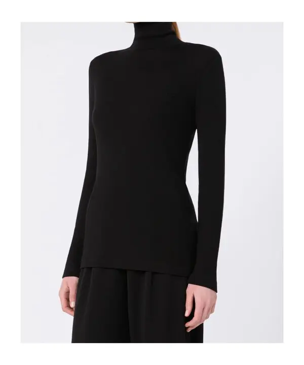 Max Mara Wool Jersey Polo-neck Sweater