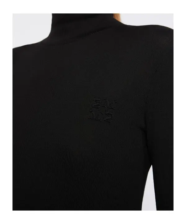 Max Mara Wool Jersey Polo-neck Sweater