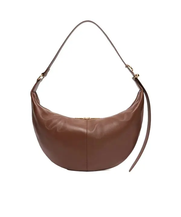 Sportmax Nappa Leather Hobo Bag - Brown