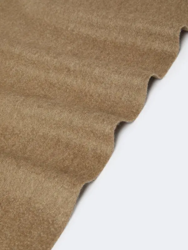 Max Mara Fringed Logo-embroidered Scarf