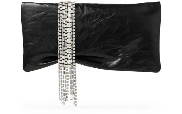 JIMMY CHOO Silvertoned Handbag