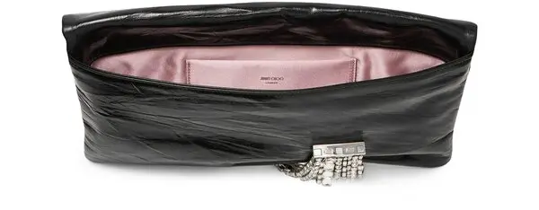 JIMMY CHOO Silvertoned Handbag