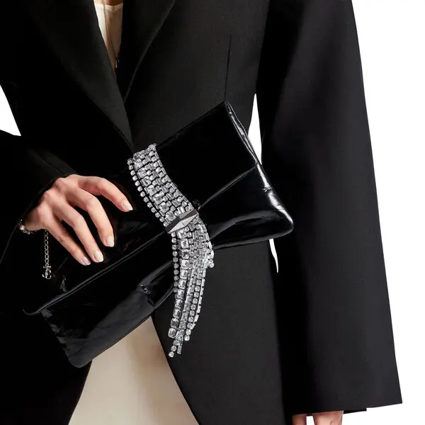 JIMMY CHOO Silvertoned Handbag