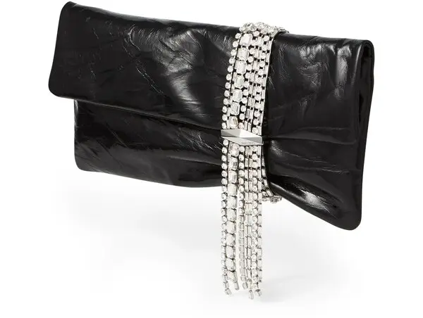 JIMMY CHOO Silvertoned Handbag