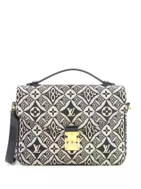 LOUIS VUITTON Pochette Metis Limited Edition Since 1854 Monogram Jacquard Crossbody Bag - Black