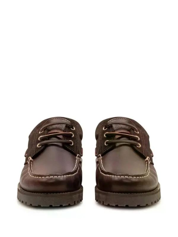 Barbour Re-engineered Deck Leather Boat Shoes - Brown
