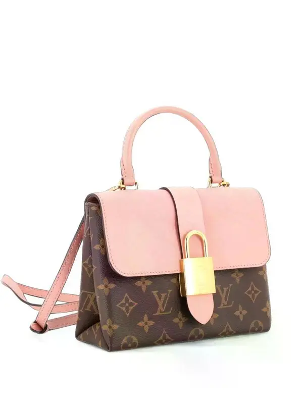 LOUIS VUITTON Locky Handbag Monogram Canvas With Leather Bb Satchel - Brown