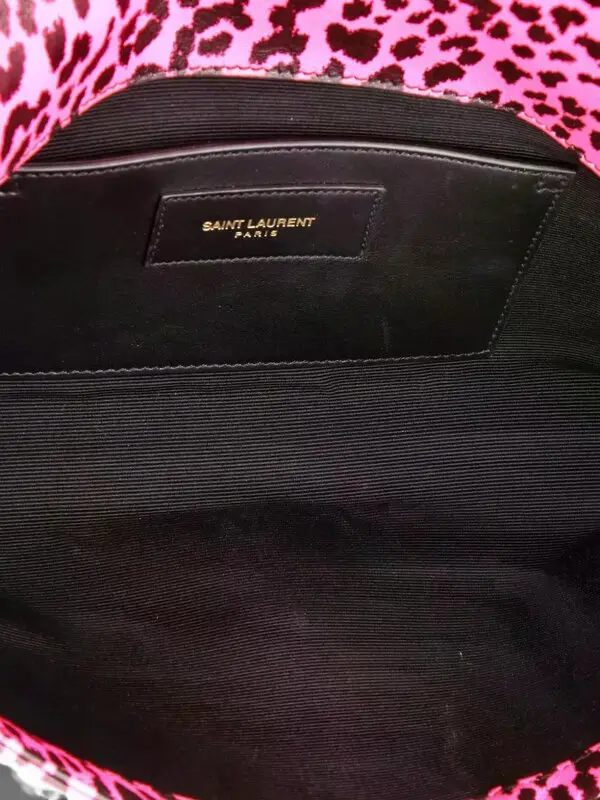 Saint Laurent Classic Monogram Printed Leather Clutch Bag
