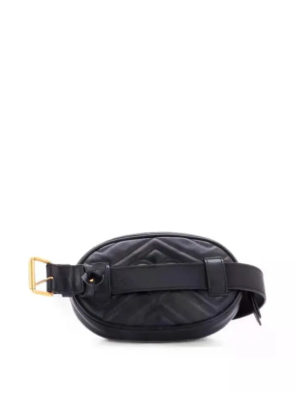 Gucci Gg Marmont Matelasse Leather Belt Bag
