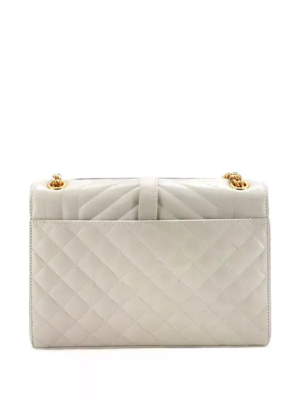 Saint Laurent Classic Monogram Envelope Satchel Mixed Matelasse Leather Medium Shoulder Bag