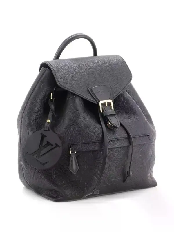 LOUIS VUITTON Montsouris Nm Monogram Empreinte Leather Pm Backpack