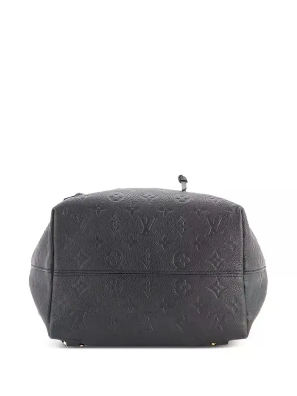 LOUIS VUITTON Montsouris Nm Monogram Empreinte Leather Pm Backpack - Black