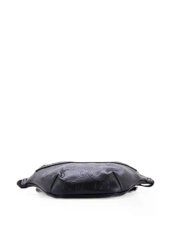 Gucci Gg Embossed Perforated Leather Small Belt Bag