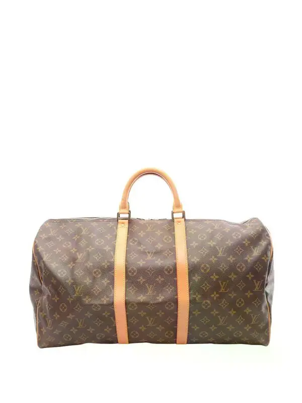 LOUIS VUITTON Monogram Keepall 55 Travel Bag