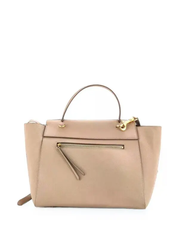 Celine Textured Leather Mini Belt Bag Shoulder Bag - Neutrals