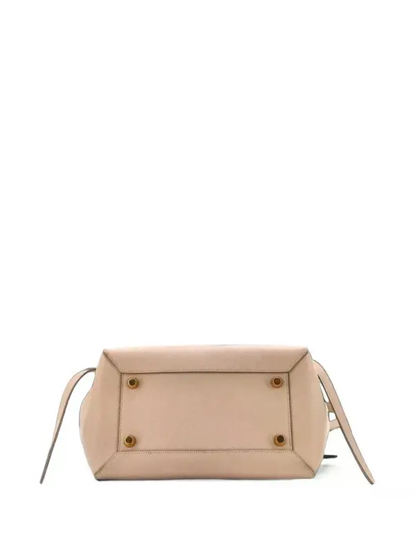 Celine Textured Leather Mini Belt Bag Shoulder Bag - Neutrals