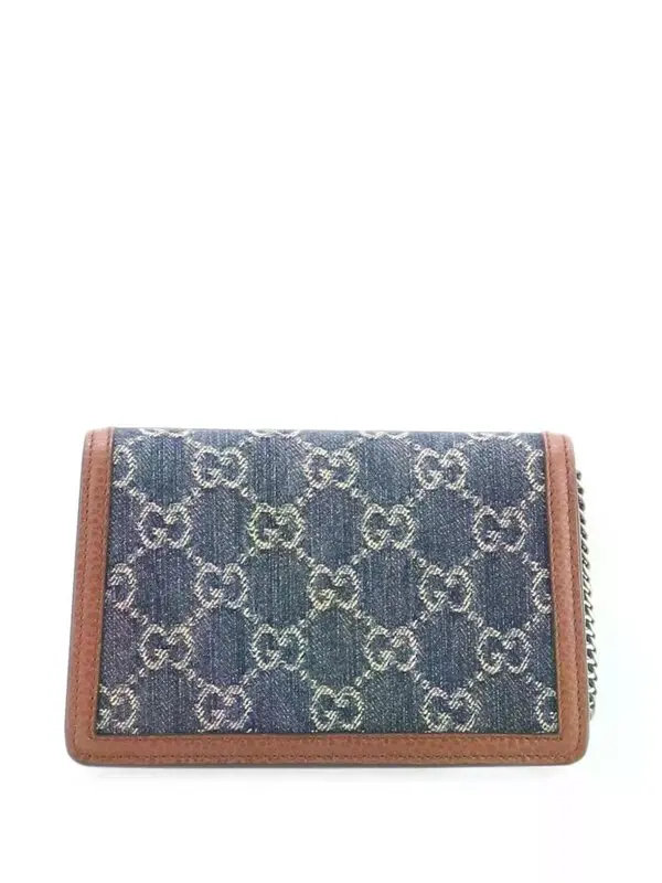 Gucci Dionysus Bag Gg Denim Super Mini Crossbody Bag