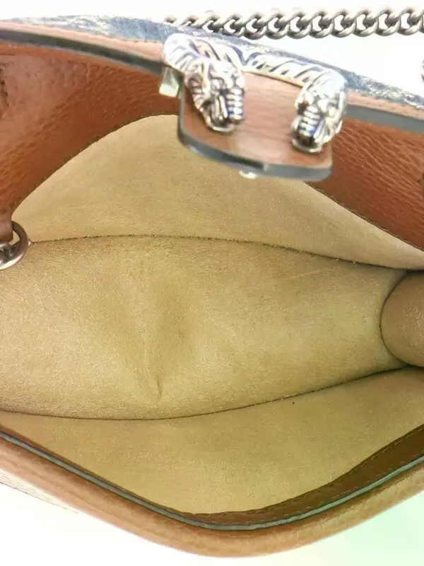Gucci Dionysus Bag Gg Denim Super Mini Crossbody Bag