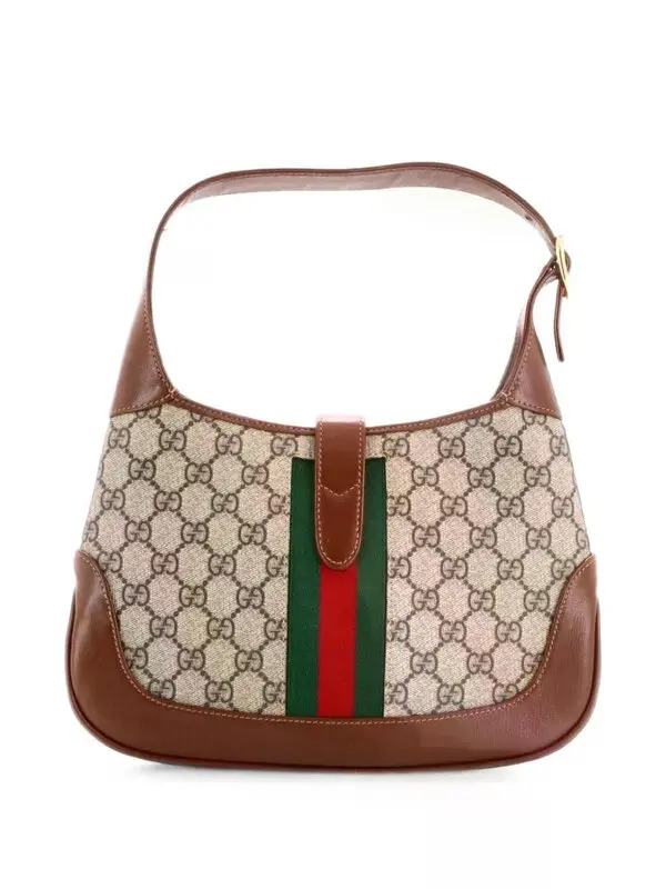 Gucci Jackie 1961 Gg Coated Canvas Small Hobo Bag