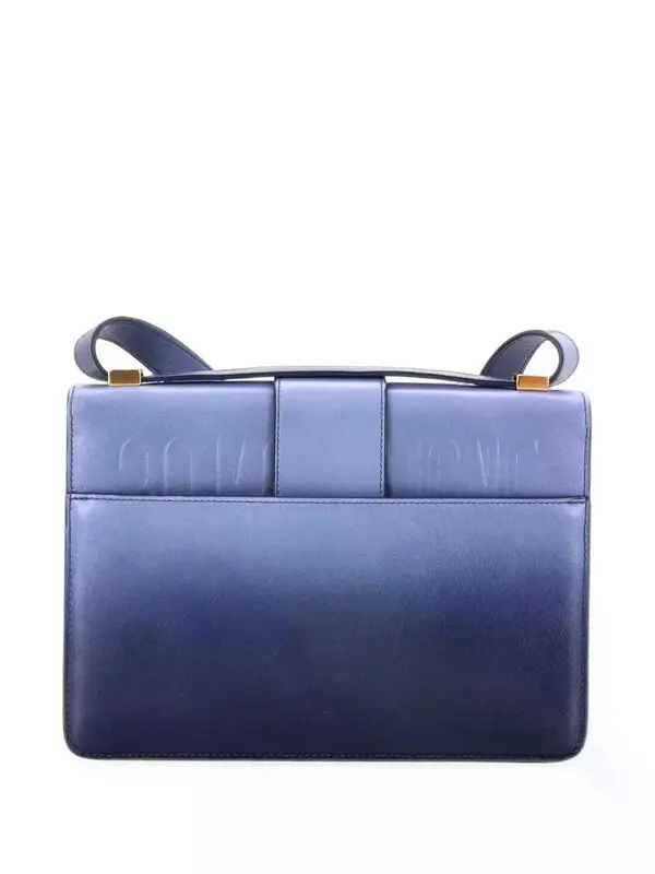 Dior 30 Montaigne Flap Bag Gradient Leather Shoulder Bag - Blue