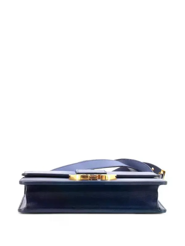Dior 30 Montaigne Flap Bag Gradient Leather Shoulder Bag - Blue