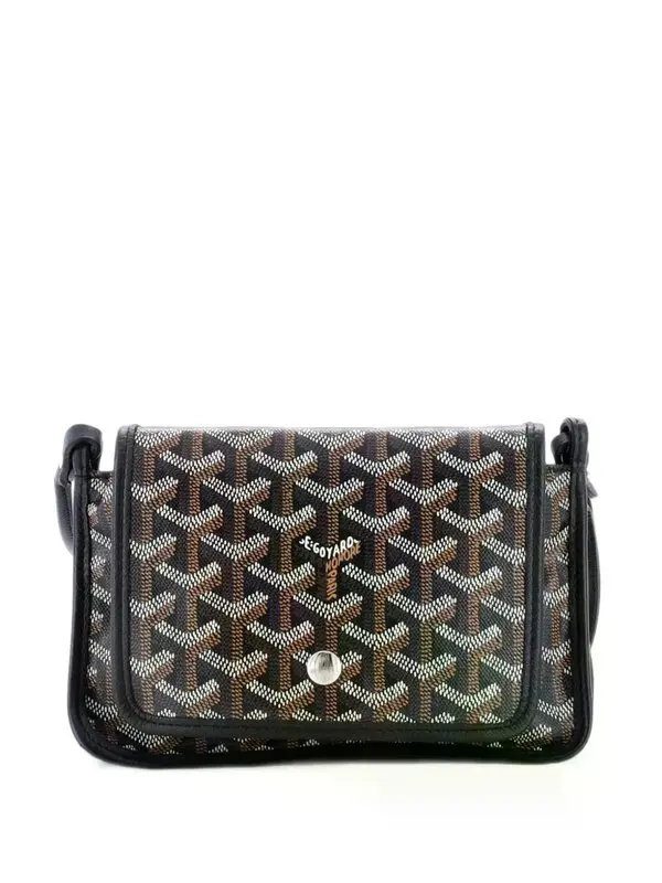 Goyard Plumet Clutch Wallet Coated Canvas Crossbody Bag - Black