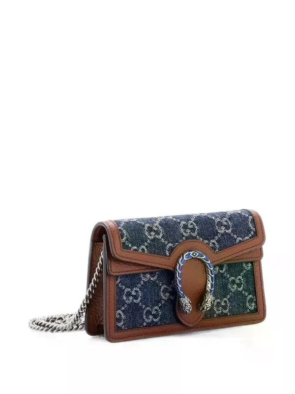 Gucci Dionysus Bag Gg Denim Super Mini Crossbody Bag