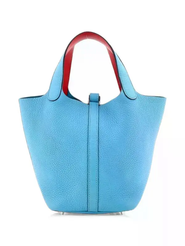 Hermès Picotin Lock Clemence Pm Tote Bag - Blue