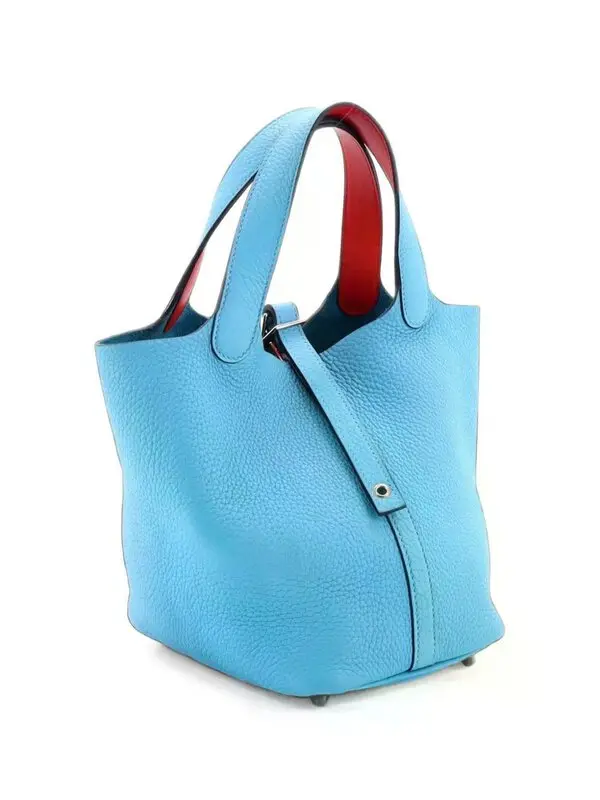 Hermès Picotin Lock Clemence Pm Tote Bag - Blue