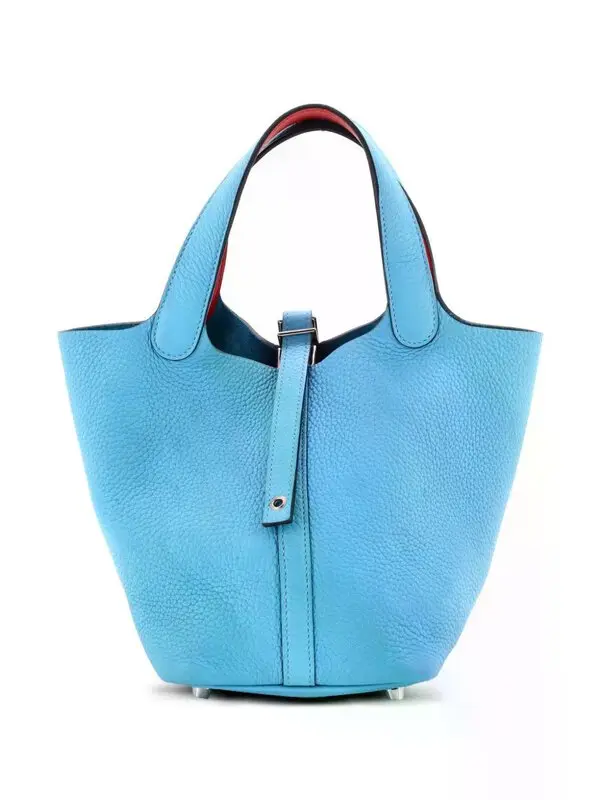 Hermès Picotin Lock Clemence Pm Tote Bag - Blue