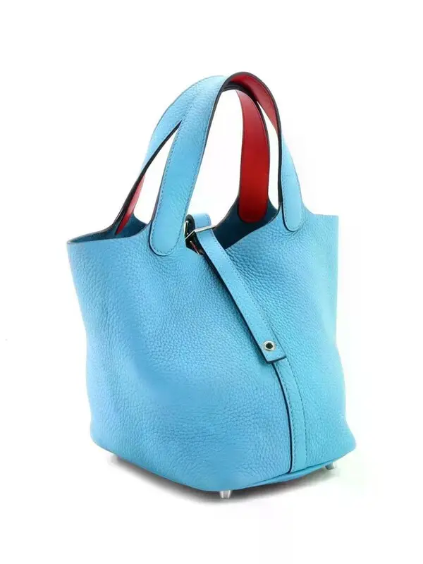 Hermès Picotin Lock Clemence Pm Tote Bag - Blue
