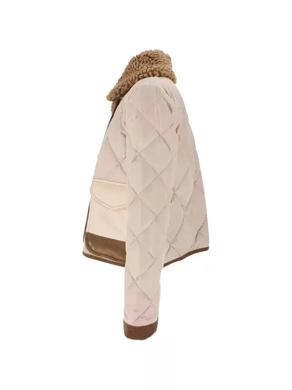 FAY 3-ganci Faux-fur Collar Jacket