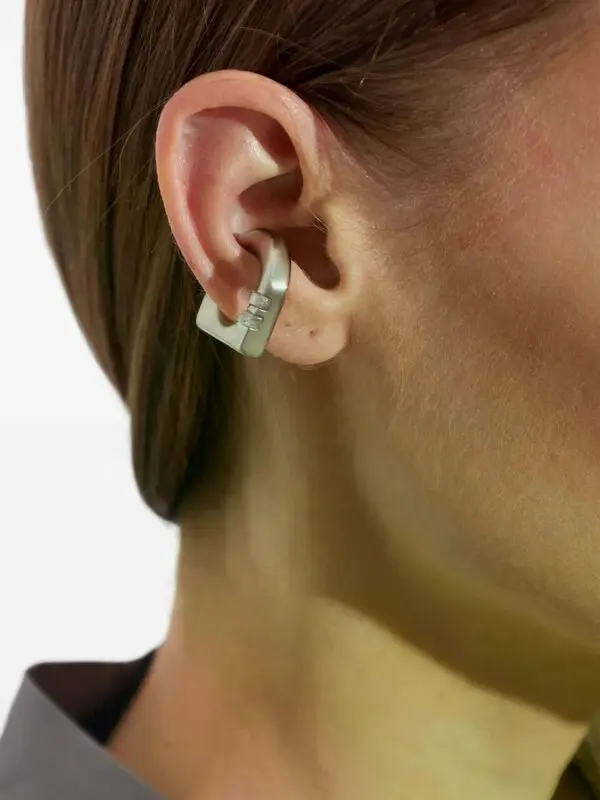 Rick Owens Crystal Prong Geometric Earrings