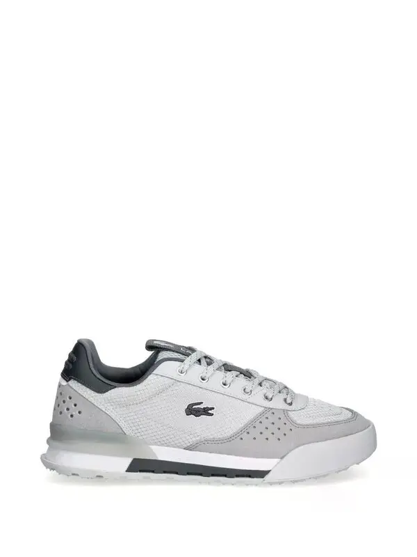 Lacoste Slam Break Logo-patch Panelled Sneakers - Grey