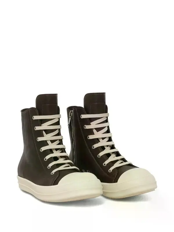 Rick Owens High-top Leather Sneakers