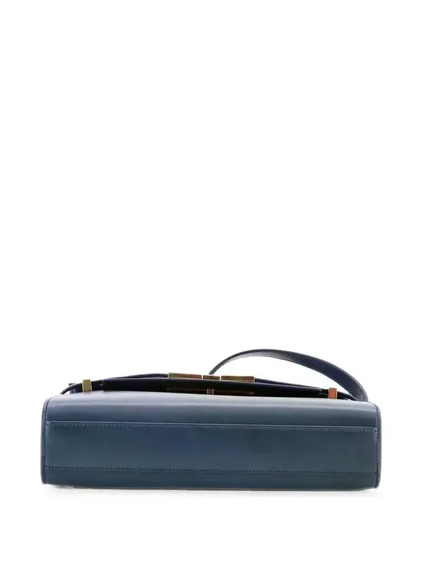 Saint Laurent Manhattan Leather Small Shoulder Bag - Blue