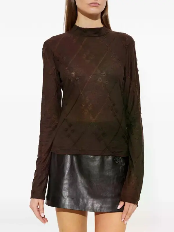 IRO PARIS Heavenly Diamond-patterned Top
