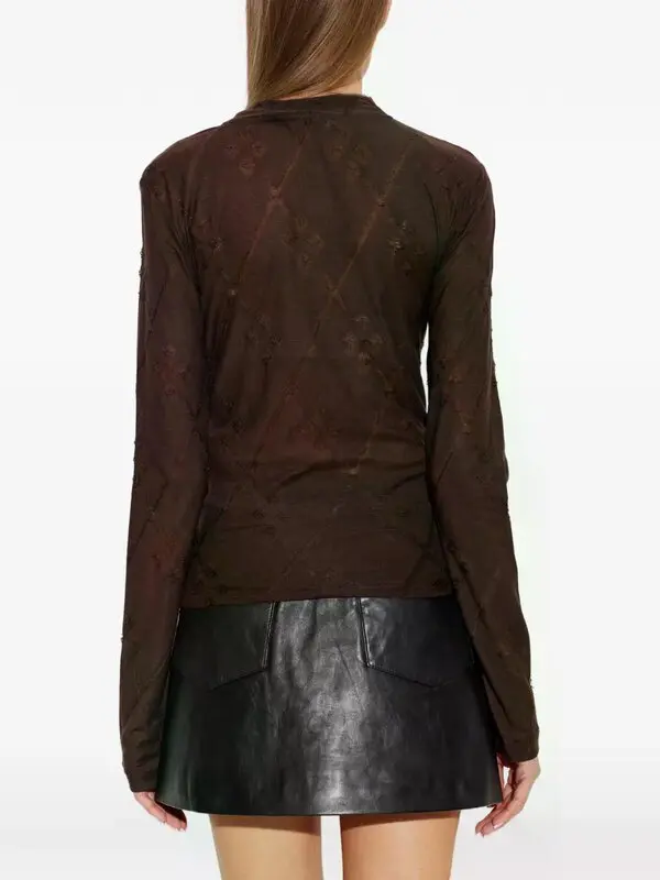 IRO PARIS Heavenly Diamond-patterned Top