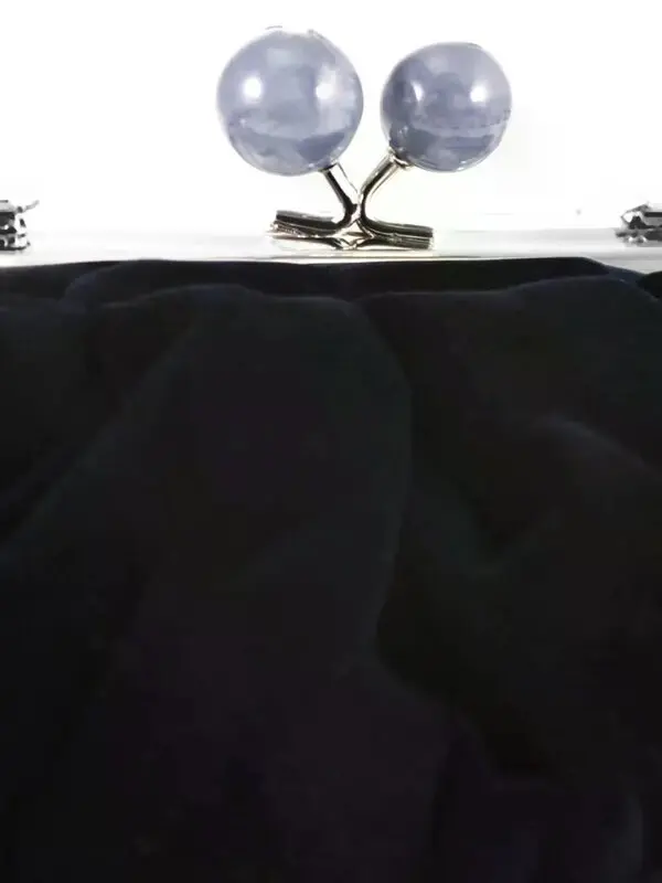 Max Mara Pasticcino Velvet Clutch Bag