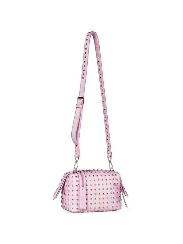 John Richmond Stud-embellished Crossbody Bag - Pink