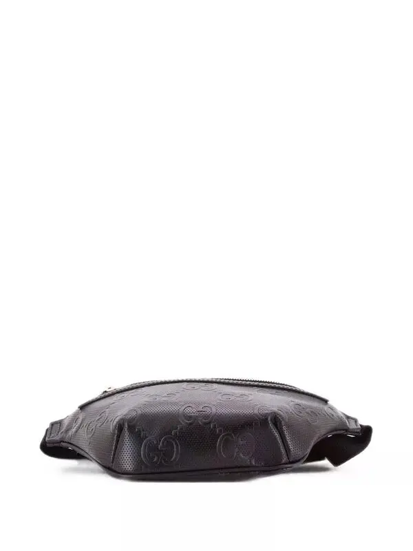 Gucci Gg Embossed Perforated Leather Small Belt Bag