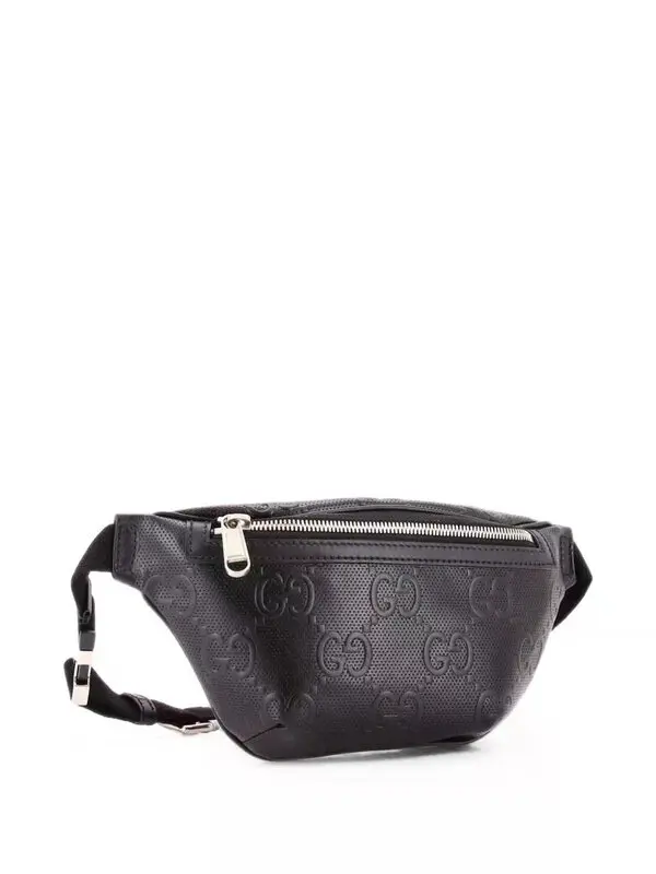Gucci Gg Embossed Perforated Leather Small Belt Bag