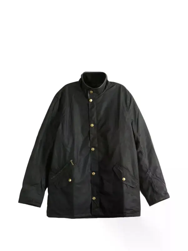 Barbour Prestbury Waxed-cotton Funnel-neck Jacket - Brown