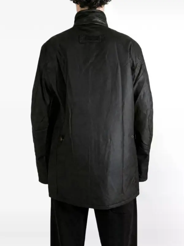 Barbour Prestbury Waxed-cotton Funnel-neck Jacket