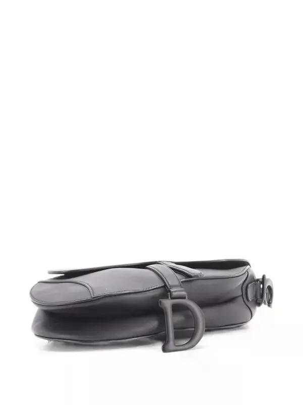 Dior Ultra Matte Saddle Handbag Leather Medium Shoulder Bag